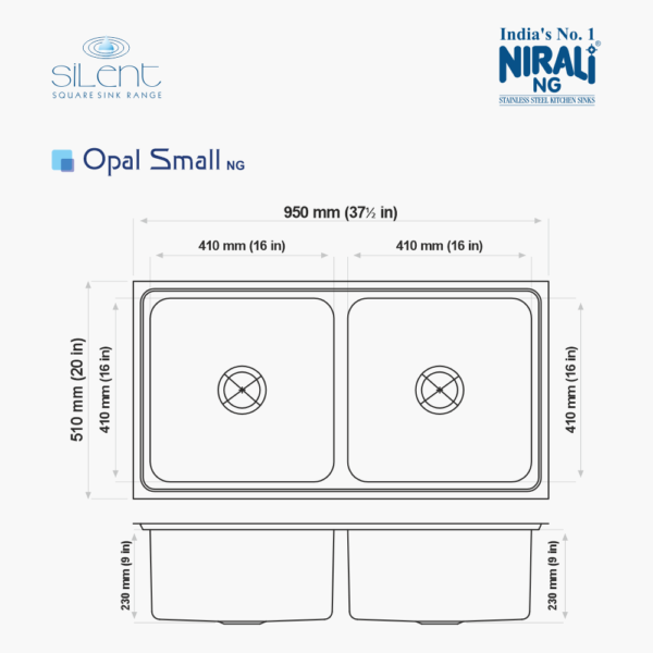 Opal NG Kitchen Sinks | Silent Range | Nirali NG Kitchen Sink